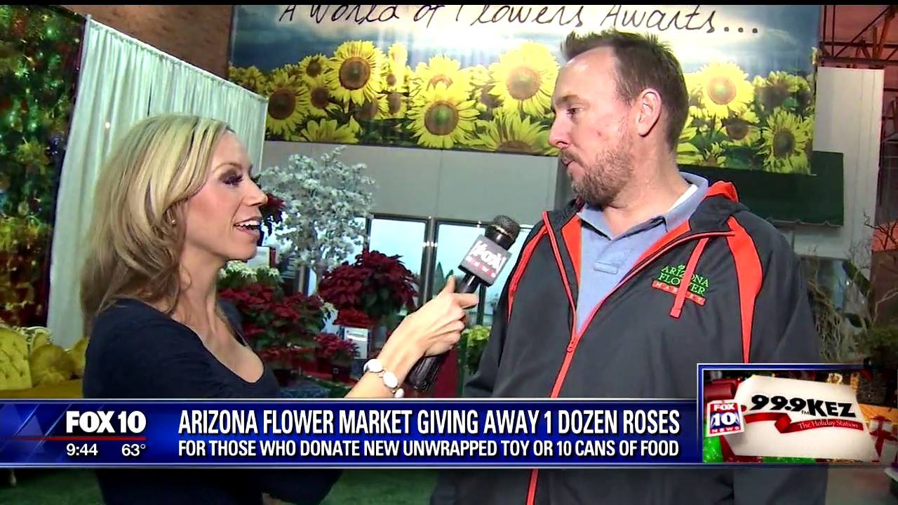 FOX 10 AZ Morning Show Segment Featuring Food/Toy Drive & Free Flower ...